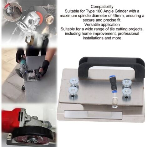 Angle grinder stand for tile, 45-degree chamfer cut, adjustable ...