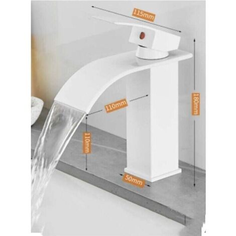 Modern faucet for bathroom and kitchen, waterfall effect, elegant ...