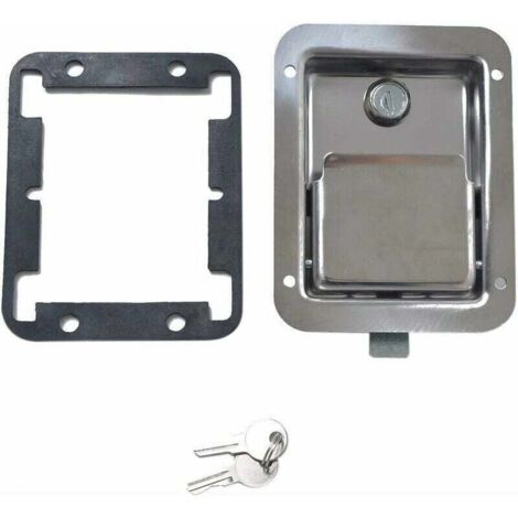 Hardware Pack of 2 Stainless Steel Spring Latches for Pallets with Lock ...