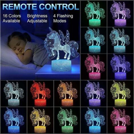 Unicorn night lights for children and babies, unicorn toys, unicorn ...