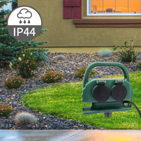 IP44 extension cable - 4-hole extension - 5 m - 16 A power cable reel