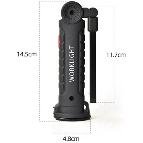 USB magnetic LED light, large, multifunctional, powerful warning light ...
