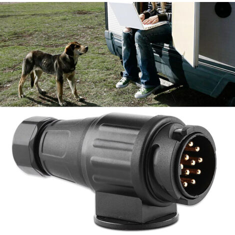 12 V and 13 pins electric plastic trailer plug, 13 pins cable connector ...