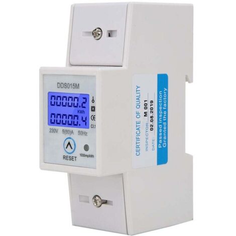 DDS015M Vatio-hora Contador, digital panel, single-phase electrical ...
