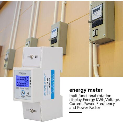 DDS015M Vatio-hora Contador, digital panel, single-phase electrical ...