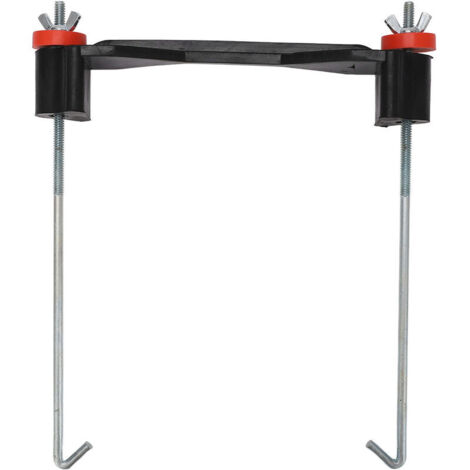 Battery mounting bracket, universal transverse bar with J-shaped ...