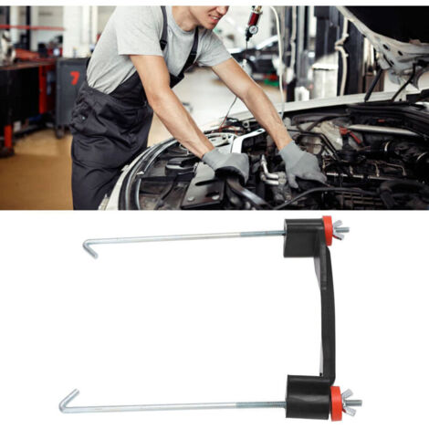 Battery mounting bracket, universal transverse bar with J-shaped ...