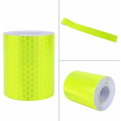 3m Fluorescent Yellow Green Reflective Tape, Reflective Hazard Strip ...