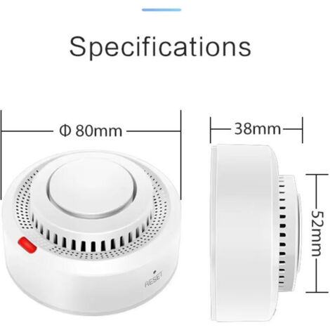 Smart smoke detector and fire alarm: Wi-Fi smoke detector with app ...