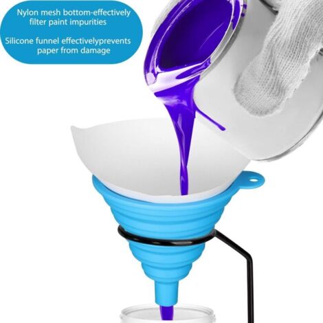 100 Pieces Disposable Paper Paint Filter Strainers Silicone Filter ...