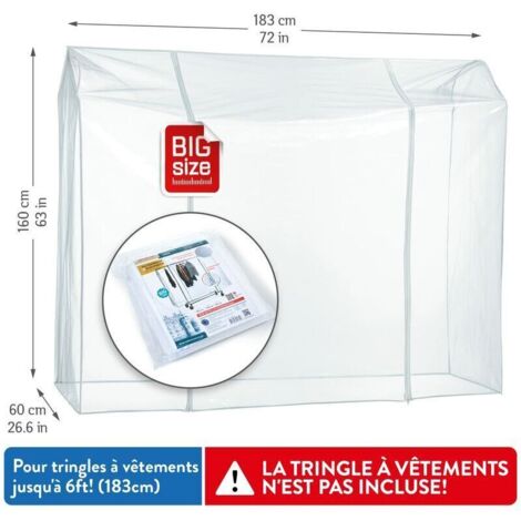 Other storage solutions: Large Protective Cover for Clothes Rack ...