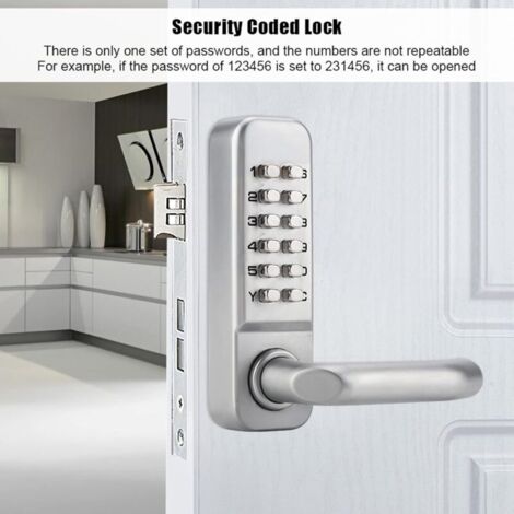 Digital mechanical lock with handle, 1-11 digit combination lock ...