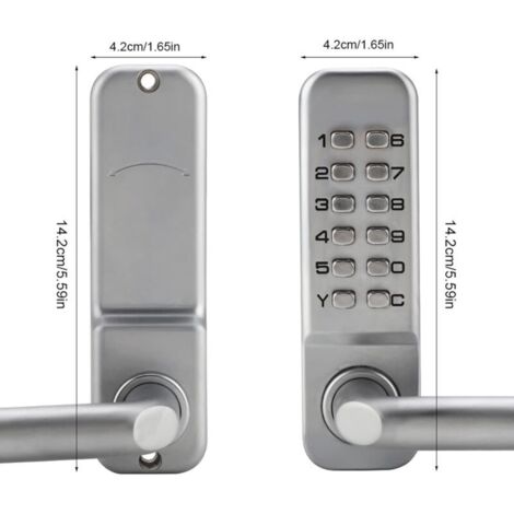 Digital mechanical lock with handle, 1-11 digit combination lock ...