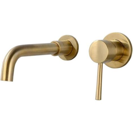 360° Rotating Wall-Mounted Basin Mixer Tap, Bathroom Faucet for Bathtub ...