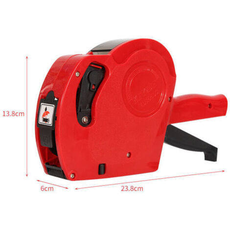 Label, label gun, 1 line, 8 characters, retail price tag gun kit with 1 ...