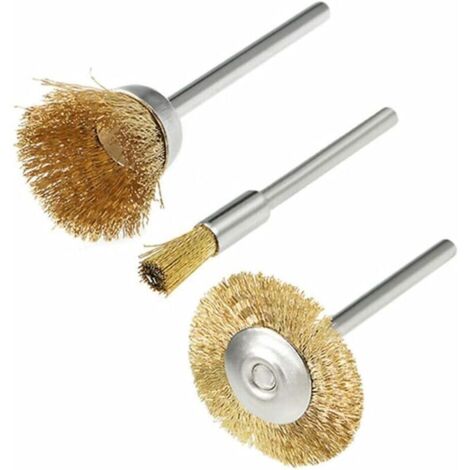 Wire brush, circular brush, 45 pieces, coarse carbon steel corrugated ...