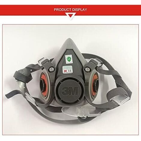 3M XA007702658 6200M Reusable Half Mask, Size M, Gray, with 5935PRO2 ...