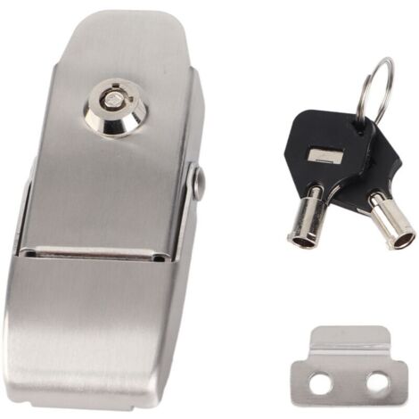Self-locking marine hasp in stainless steel (A108B-3) with two keys