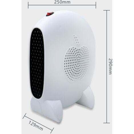 Mini portable table fan heater, small electric heater for personal room