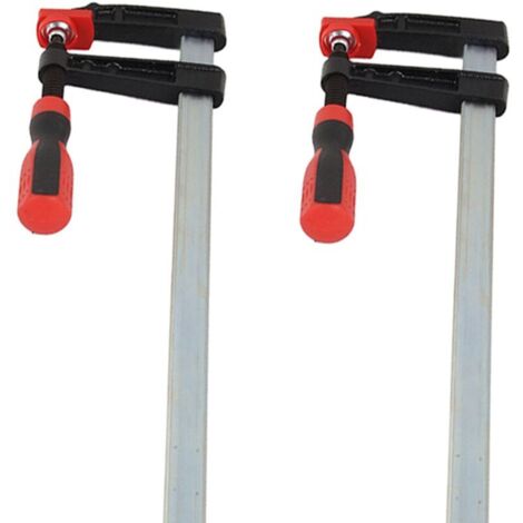 Set of 4 heavy-duty F-clamps for woodworking bar, quick slide, DIY hand ...