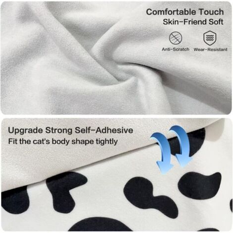 Cow-colored cat grooming cloth, 45cm x 45cm, 1 pack of cat grooming ...