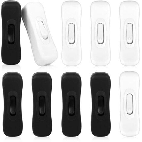 Pack of 10 intermediate switches, lamp switch, cord switch, 2A black ...