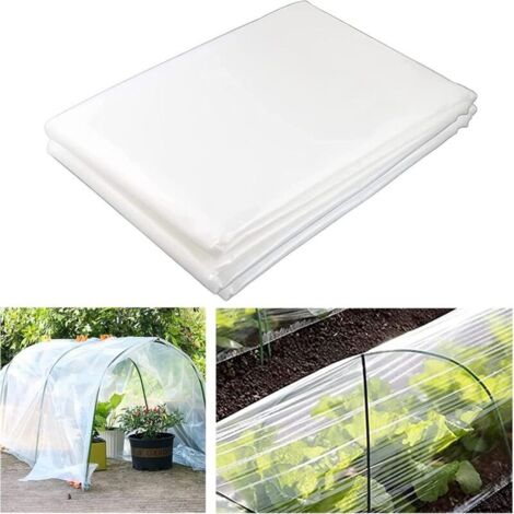 piece of white polyethylene greenhouse cover (2x4m), extra thick ...