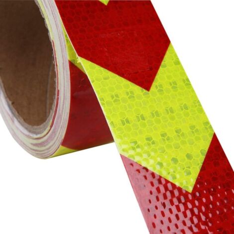 Red/Yellow - Reflective Arrow Tape, Reflective Warning Tape, Safety ...