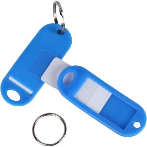 50 PCS Keyring Tags, Key Chains, Key Tags with Split Ring, Heavy Duty ...