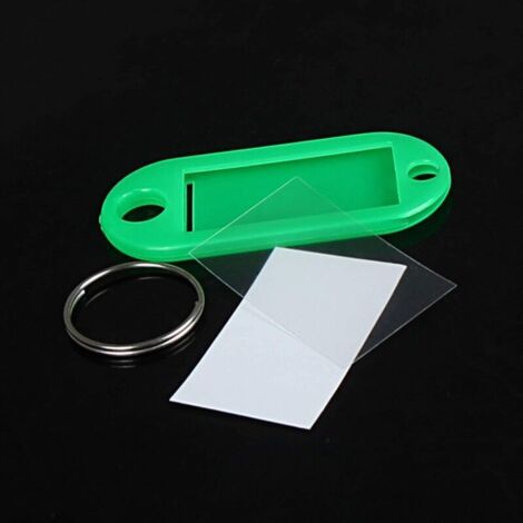 50 PCS Keyring Tags, Key Chains, Key Tags with Split Ring, Heavy Duty ...