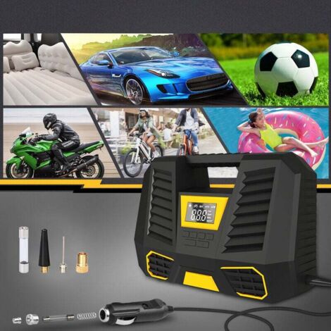 Portable Battery-Powered Air Compressor, 6000mAh Fast Inflation Air ...