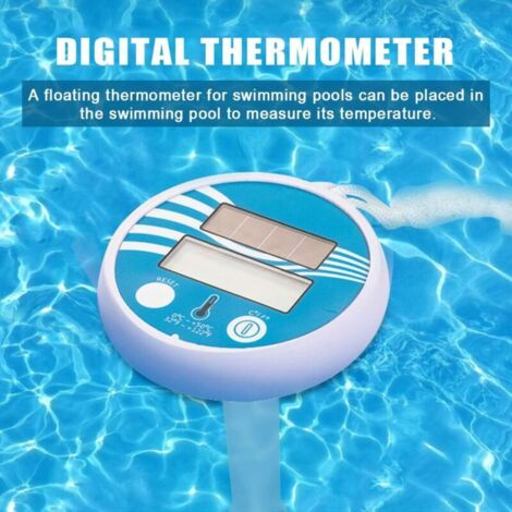 Floating Solar Digital Pool Thermometer - Electronic Pool Thermometer ...