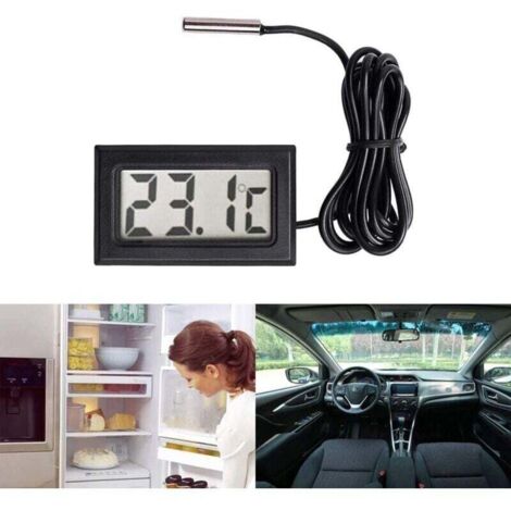 Digital LCD Thermometer Temperature Gauge Probe Sensor Range -50 ...