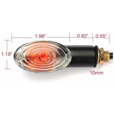 4pcs Motorcycle Mini Indicators Turn Signals Lights 12V Waterproof ...