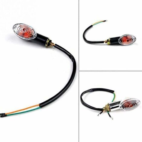 4pcs Motorcycle Mini Indicators Turn Signals Lights 12V Waterproof ...