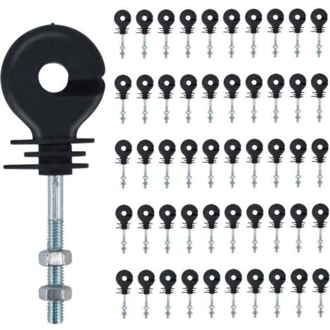 Screw-in Insulators, 50 Pieces Electric Fence Insulators, Electronic ...