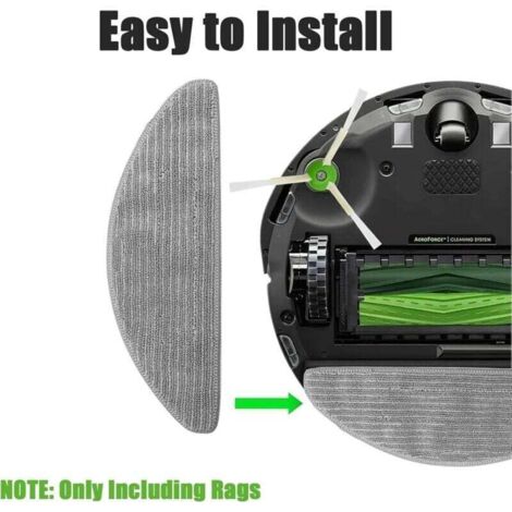 Pack of 8 replacement mop pads for iRobot Roomba Combo i8, i8+, i5, i5 ...