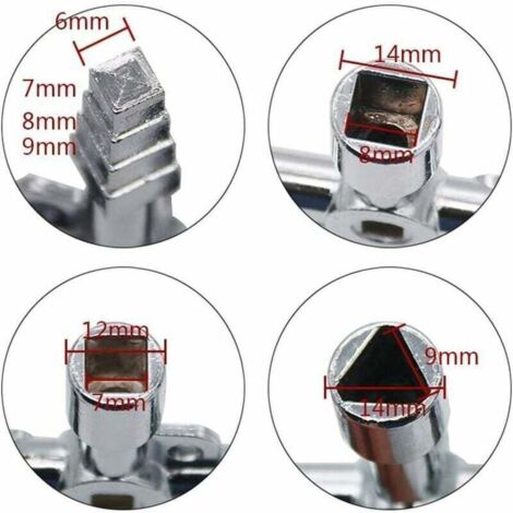 Universal Key for Electrical Cabinets, Triangle Key, Square Key for ...