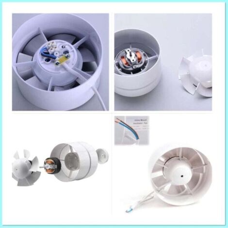 Air extractor fan, economical 104mm, 12W/130m³, axial extractor with in ...
