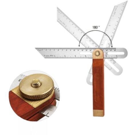 Adjustable angle protractor, multi-angle square, adjustable T-shaped multi-function angle ...