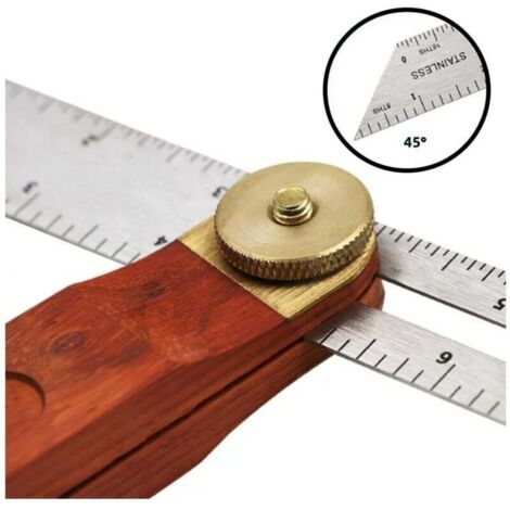 Adjustable angle protractor, multi-angle square, adjustable T-shaped multi-function angle ...
