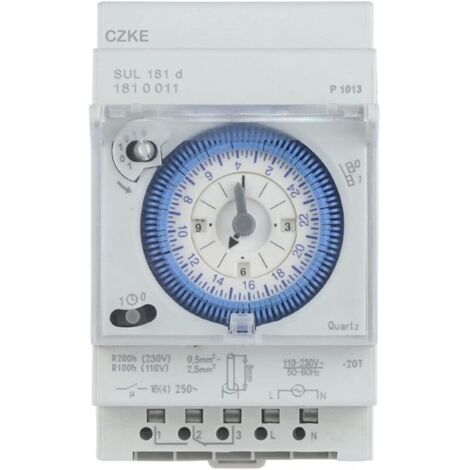 SUL181D Time Controller Timer Switch, 15-Minute Interval Control, All-Day Operation -12VAC/DC ...