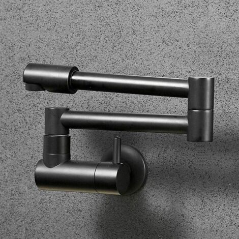 Wall-mounted cold water tap only, 360° swivel kitchen tap, pull-out ...