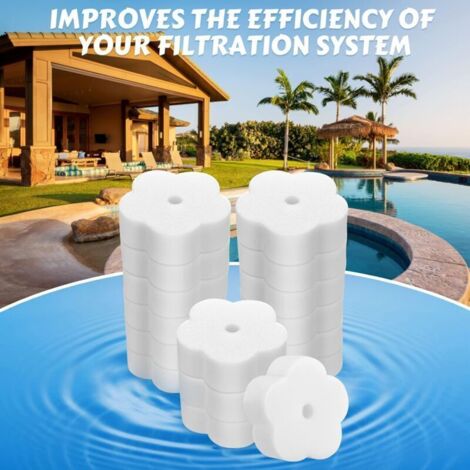 40 Pieces Oil Absorbing Sponges, Creamy Flower-Shaped Foaming Oil ...