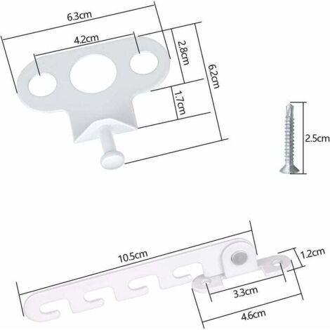 Ersandy 2-Piece Casement Window Restrictor, Window Stopper, Comes with ...