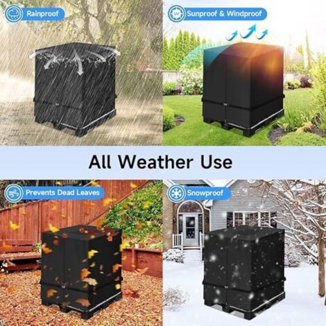 Protective cover for 1000L 210D Oxford fabric water tank, sun ...