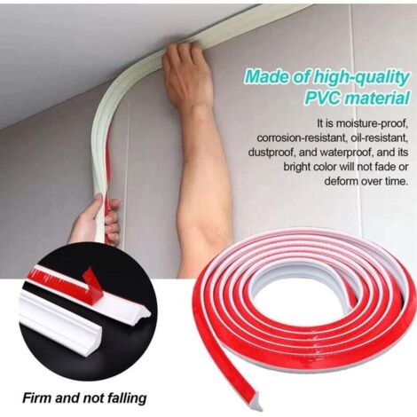 Adhesive Sealing Strips for Ceiling Moulding 10M, 12 x 9mm Flexible ...