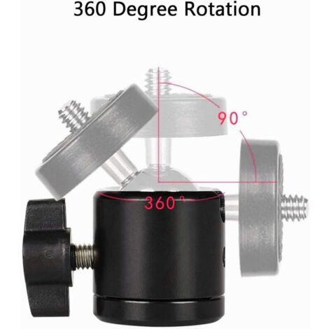 Universal tripod mount with 1/4-inch swivel ball head (2-pack), 360 ...