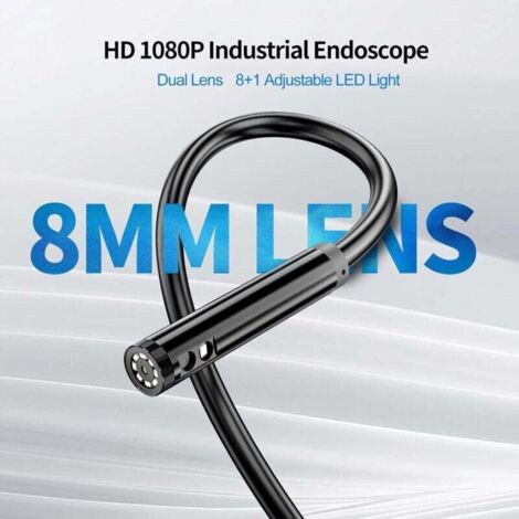 Industrial Endoscope, Dual Head Endoscope Inspection Camera, 1080P HD ...