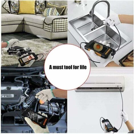 Industrial Endoscope, Dual Head Endoscope Inspection Camera, 1080P HD ...